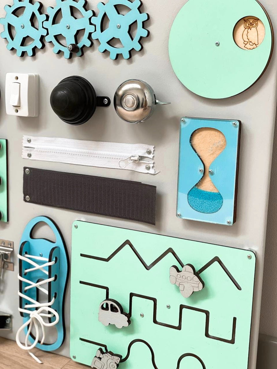 Busy Board MAXI (blue-mint) – Smart Baby Board